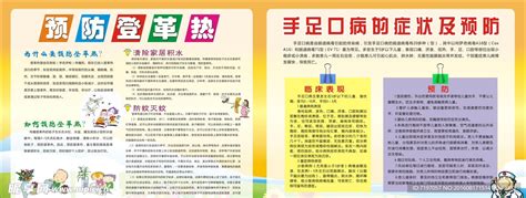 预防登革热手足口病宣传栏设计图 展板模板 广告设计 设计图库 昵图网