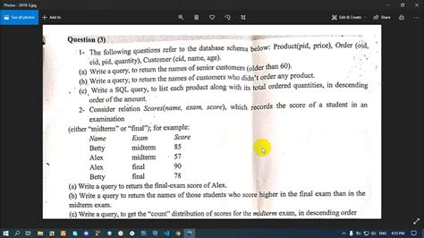 cse zagazig university database final revision 3 sql part 2 youtube