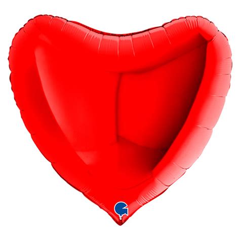 Red Heart Shape Foil Helium Giant Balloon Cm In Partyrama