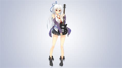 Wallpaper Gadis Anime Latar Belakang Yang Sederhana Karakter Asli