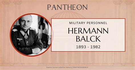 Hermann Balck Biography Pantheon