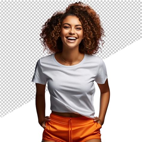 A Woman With A White Shirt That Says Quot Shes Wearing A White Shirt