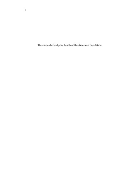 Casual Analysis Essay 1 Of 4 Task For English Comp 1 The Causes