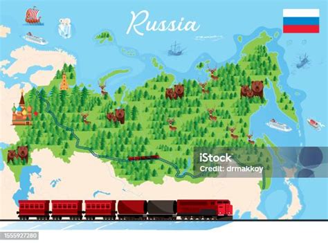 Kereta Api Trans Siberia Ilustrasi Stok Unduh Gambar Sekarang Rusia