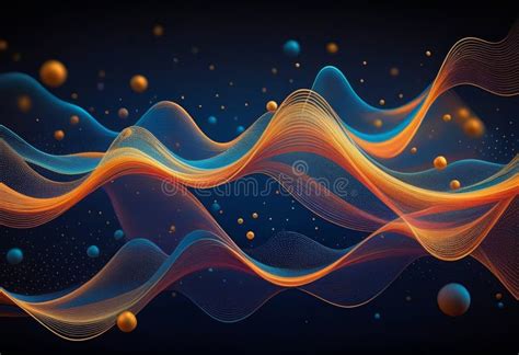 A Dynamic Abstract Representation Of Connectivity In The Digital Age Stock Illustration