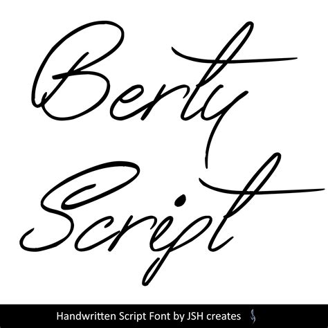 Berty Script Font