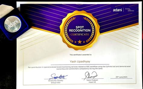 Yash Upadhyay On Linkedin Honored Spotrecognition Spotaward