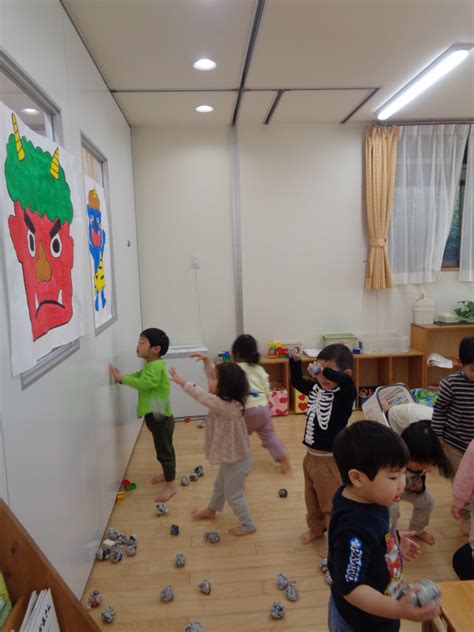 ⓸鬼をやっつけよう にじいろ保育園ブログ