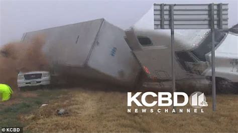 Shocking Moment Semi Truck Smashes Into An Accident Scene In Texas