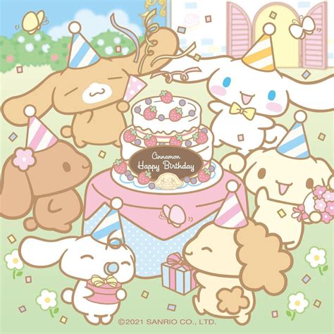 🎀happy Birthday Cinnamoroll☁️💕 오늘은 산리오의 귀염둥이 강아지 시나모롤의 생일 🎂 🎉 시나모롤의