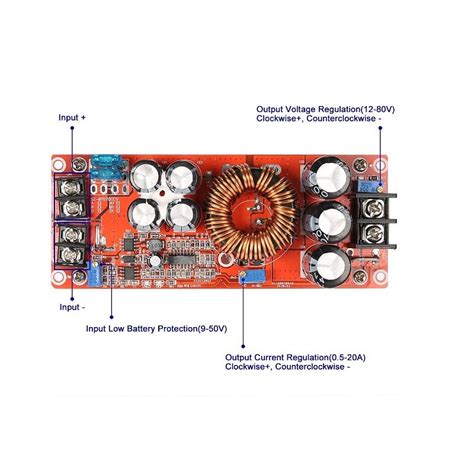 W DC DC Boost Step Up Converter V To V A Buy Online At Low Price In India