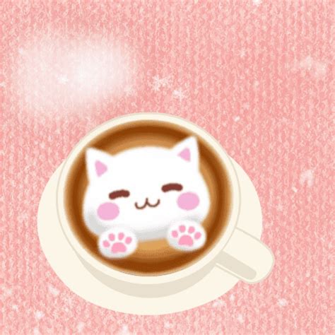 A Cup Of Coffee With A Cat In It