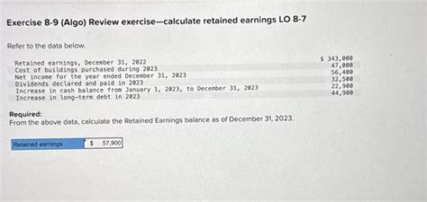 Solved Exercise 8 9 Algo Review Exercise Calculate