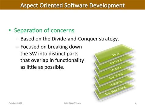 Aspect Oriented Software Development Ppt