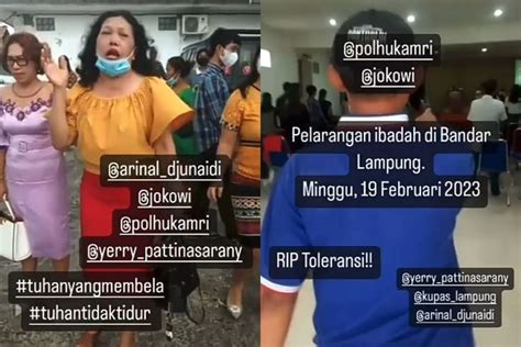 Foto Viral Video Ketua RT Di Lampung Mengamuk Bubarkan Ibadah