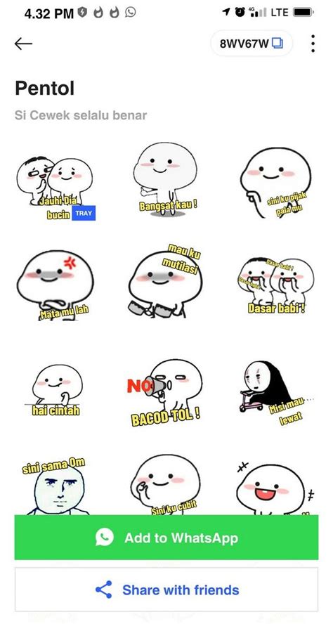 51 Stiker Wa Lucu Pentol Inspirasi Istimewa