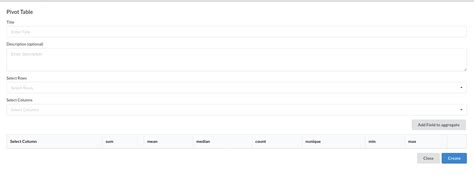 Pivot Table Xceed Analytics Documentation
