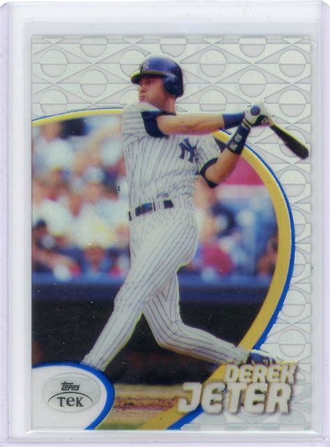 Derek Jeter 1998 Topps Tek Card 14 Pattern 59 Acetate Piece Of The Game