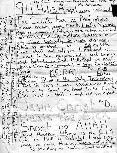 Schizophrenic Writing Samples