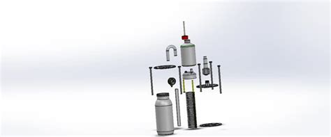 The Creation Of Exploded Views Of 3d Model In Hydrogen Generator Design Vishwa Bandara