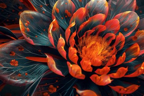 Abstract Patterns Inspired By Flower Symbolism Oct Premium Ai