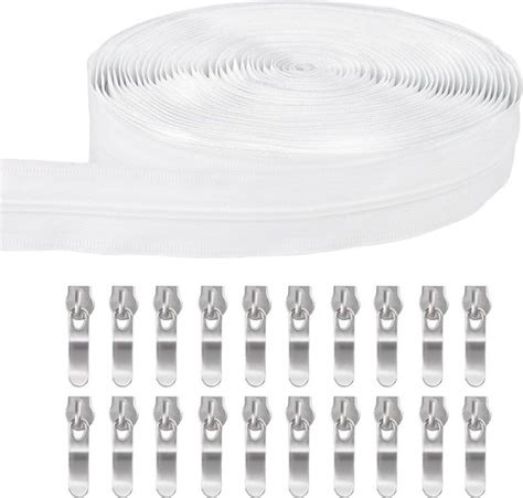 Ronte Deelbare Nylon Rits Nr 4 Voor Jeansjassen 10 Meter Met 20