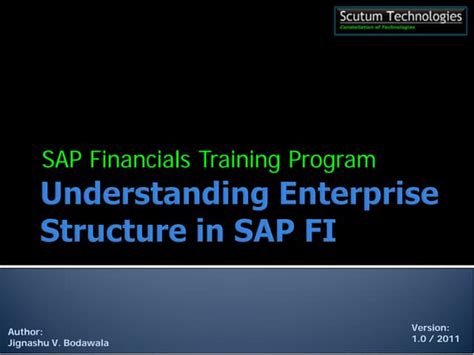 Understanding Sap Enterprise Structure In Sap Fi Pdf
