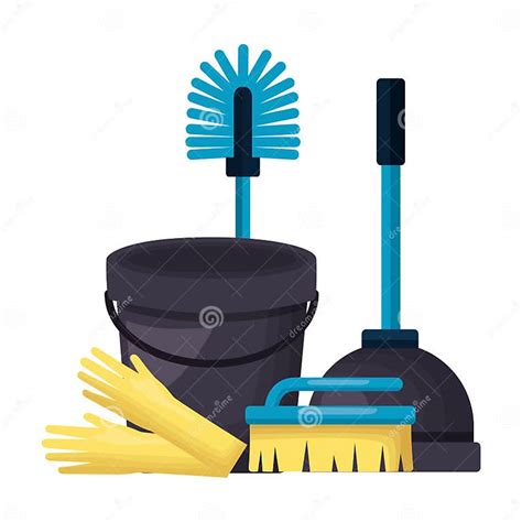 Spring Cleaning Tools Stock Illustration Illustration Of Domestic