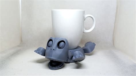 🐢 Portavasos De Tortuga No Necesita Soportes・archivo 3d Para