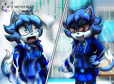 Kyori And Dark Kyori Meet Sonic Fc By Silver8lue On Deviantart