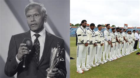Team India And England Don Black Armbands Moment Of Silence Held To Honour Former Indian