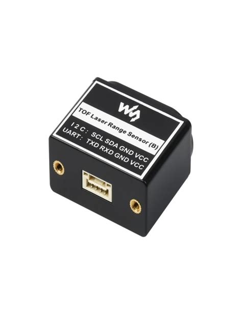 Sensor De Rango Láser Tof De Waveshare B Oart I2c Bus Negro