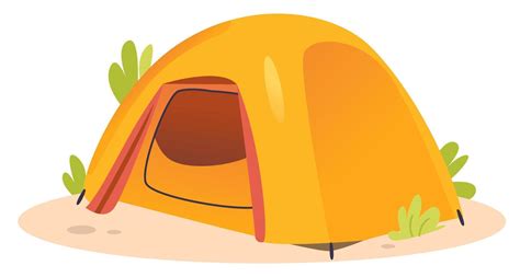 Camping Tent Cartoon Vector Illustration 22182853 Vector Art At Vecteezy
