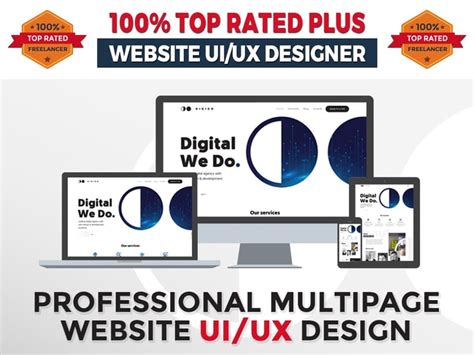 professional multipage website ui ux designed for your business or