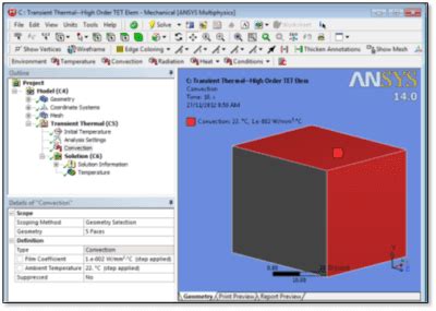 Transient Thermal Analysis W Non Physical Temperature Ansys