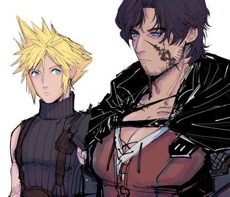 Cloud Strife And Clive Rosfield Final Fantasy And 2 More Drawn By