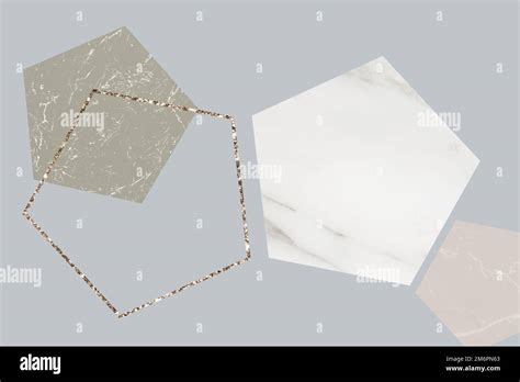 Shimmering Pentagon Frame Collection Vector Stock Vector Image And Art