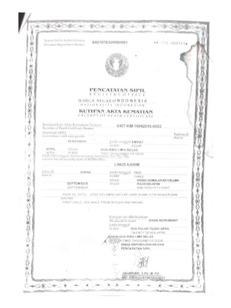 Akta Kematian Pdf