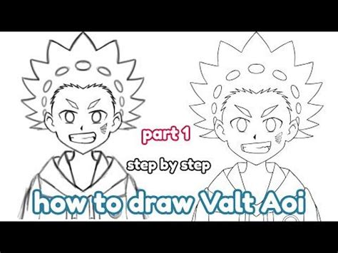 How To Draw Valt Aoi In Ibis Paint X Beyblade Burst Easy Tutorial Part Drawings