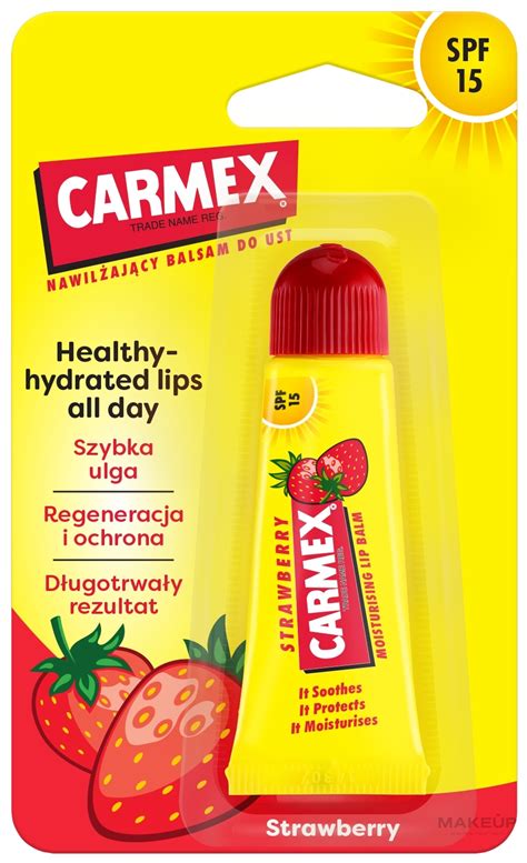 Carmex Lip Balm Бальзам для губ в тюбике Клубника Makeupstore Uz