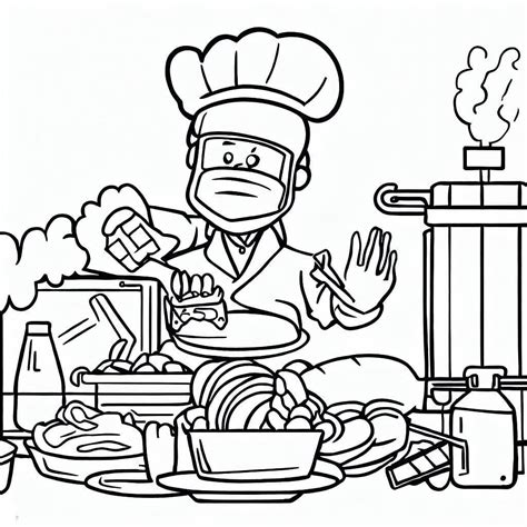 Food Safety Coloring Pages Coloringlib