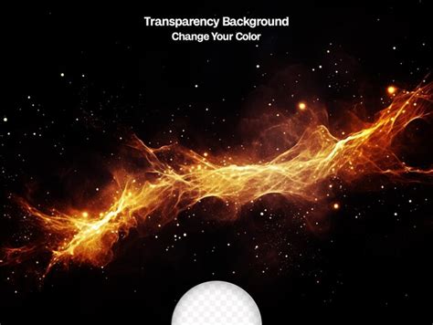 Fire Sparks Particles With Flames Burning Fire Flame Transparent PSD Background Premium AI