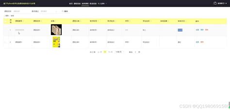 基于djangopython的学生选课系统的设计与实现源码文档部署讲解等 Csdn博客