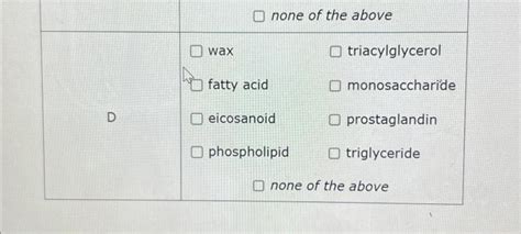 Classify Molecules A Through D Classify Molecules A Chegg