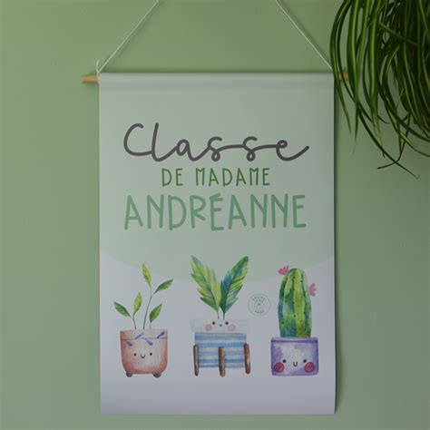 Bannière Personnalisée Plantes Vertes Valiseduprof