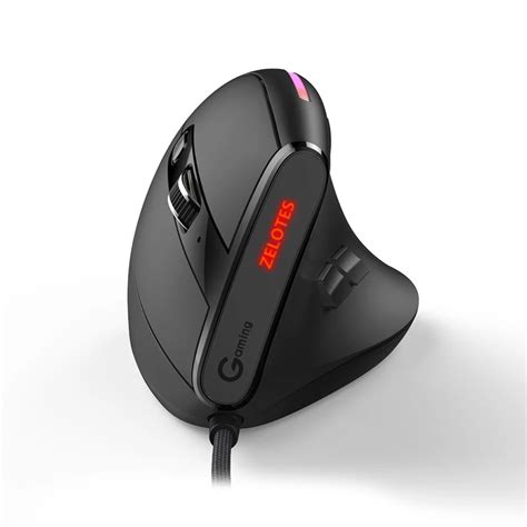 Jomaa Wired Gaming Mouse Rgb Vertical Ergonomic Mice 9 Button