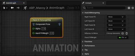 Animation Blueprint Hand Ik Retargeting In Unreal Engine Unreal Engine 54 Documentation