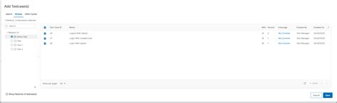 Adding And Deleting Test Cases In A Test Phase Zephyr Enterprise Documentation