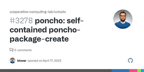 Poncho Self Contained Poncho Package Create Issue