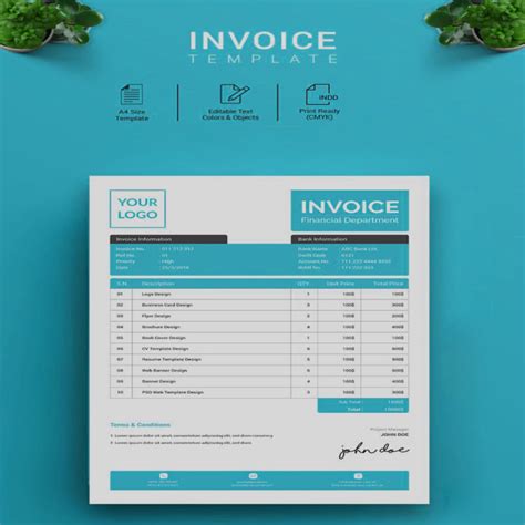 Create Custom Invoice Template Design In Google Sheet By Canizust Fiverr